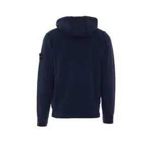 Stone Island Logo Zip Up Hoodie