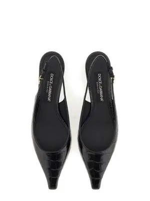 Dolce & Gabbana Slingback With Logo