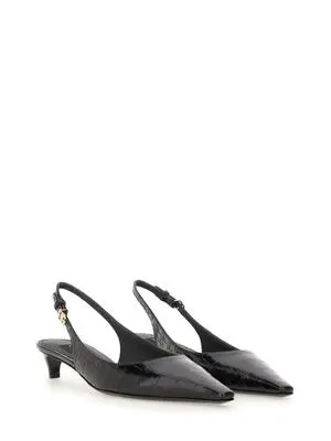 Dolce & Gabbana Logo Slingback - Black