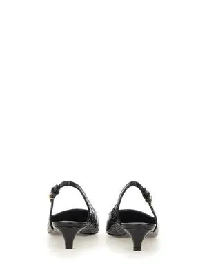 Dolce & Gabbana Logo Slingback - Black