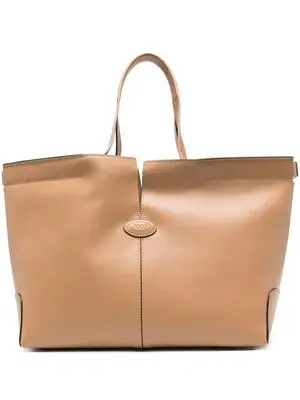 TOD'S Di Bag Folio Leather Shopping Bag - Multicolor