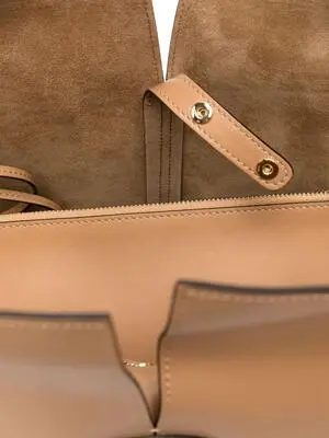 TOD'S Di Bag Folio Leather Shopping Bag - Multicolor