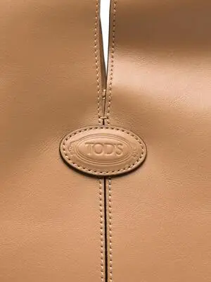 TOD'S Di Bag Folio Leather Shopping Bag - Multicolor