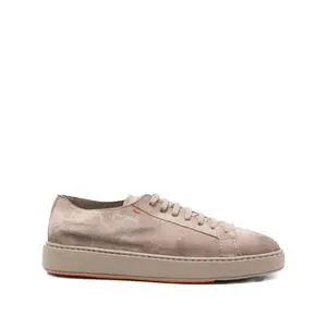 Santoni Suede Low-top Sneakers - Gray
