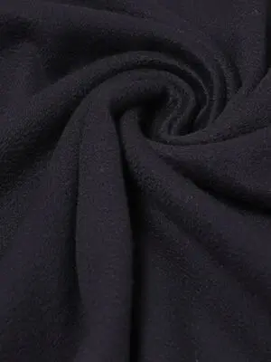 Max Mara Baci Pure Cashmere Scarf With Embroidered Logo And Fringes - Blue