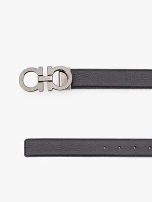FERRAGAMO Reversible Leather Gancini Belt