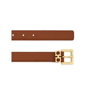 FERRAGAMO Gancini Leather Belt - Brown