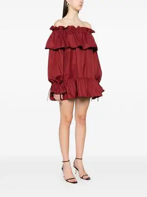 Saint Laurent Cotton Twill Mini Dress - Multicolor