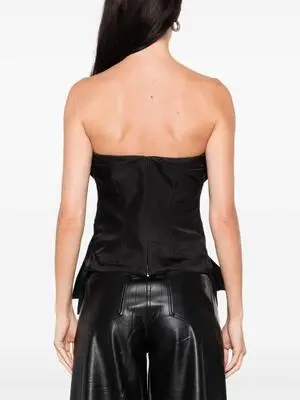 Alexander McQueen Silk Peplum Top - Multicolor