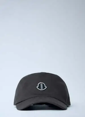 Moncler Rick Owens Embroidered Logo Baseball Cap - Gray