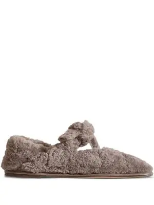 Hereu Llasada Shearling Ballet Flats - Multicolor
