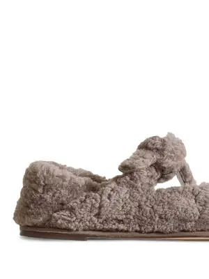 Hereu Llasada Shearling Ballet Flats - Multicolor
