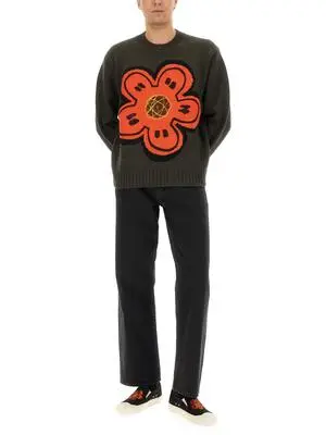 Kenzo Boke Flower Wool Sweater - Multicolor