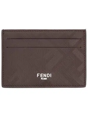 Fendi Leather Card Holder - Multicolor