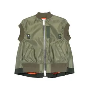 Sacai Jackets Waistcoat & Gilets - Green