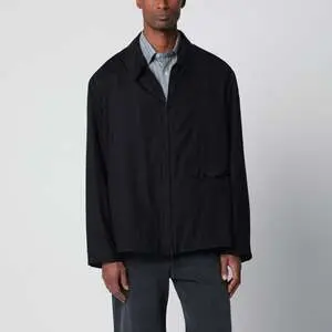 Our Legacy Evolved Jacket In Merino Wool Voile In Eclipse