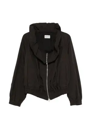 Dries Van Noten Cotton Blend Ruffled Jacket - Brown