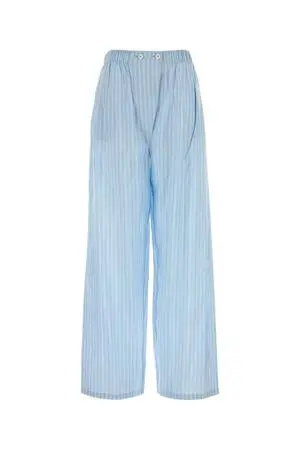Prada Embroidered Silk Pyjama Pant - Multicolor