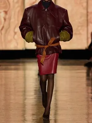 Saint Laurent Leather Skirt