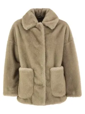 Herno Faux-fur Effect Jacket - Cream