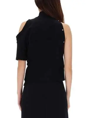 COURREGES Asymmetrical Cotton T-shirt