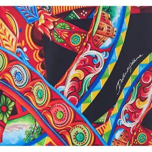 Dolce & Gabbana Carretto Print Flare Pants - Multicolor