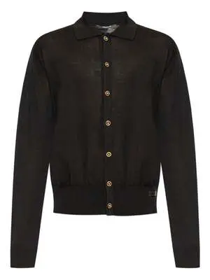 Versace Cotton And Silk Cardigan