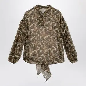 Max Mara Printed Silk Chiffon Blouse - Multicolor