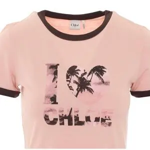Chloé Cotton T-shirt - Pink