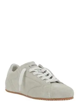 Axel Arigato Tact' Grey Low Top Sneakers With Logo Lettering On The Tongue In Suede - Multicolor