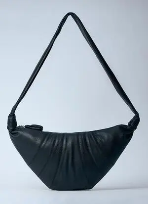 LEMAIRE Medium Croissant Crossbody Bag - Black