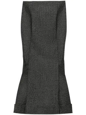 Prada Wool Weave Midi Skirt