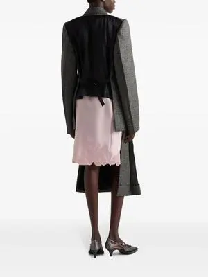Prada Wool Weave Midi Skirt