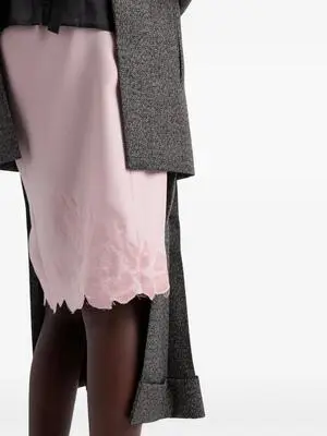 Prada Wool Weave Midi Skirt