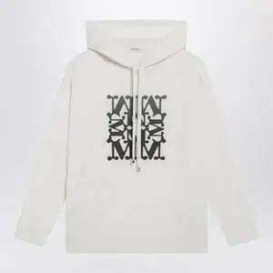 Max Mara Taddeo Hooded Virgin Wool Sweater - White