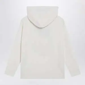 Max Mara Taddeo Hooded Virgin Wool Sweater - White