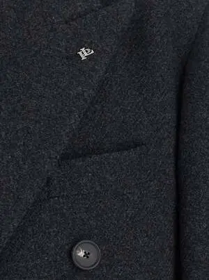 Tagliatore Coat With Notched Revers And Button Front Closure In Tech Fabric