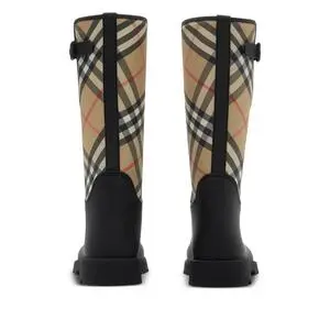 Burberry Check Pattern Boots