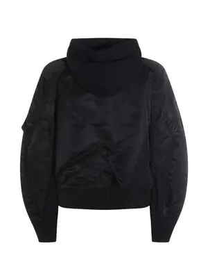 Sacai Cotton And Nylon Hoodie