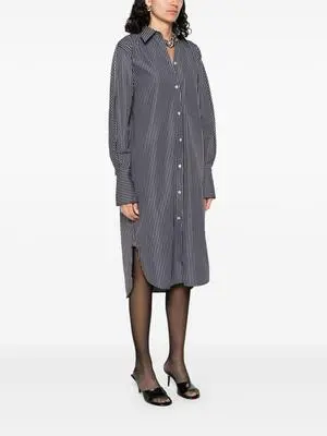TOTEME Striped Cotton Shirtdress - Multicolor