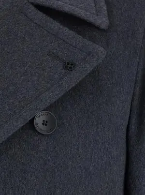 Tagliatore Wool Double Breasted Coat - Gray