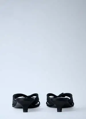 TOTEME Bow Satin Sandals