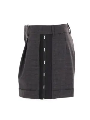 Moschino Shorts With Logo Ribbon - Gray