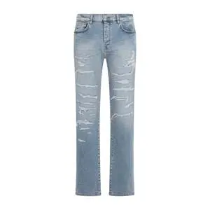 Amiri Repaired Slim Jeans - Blue