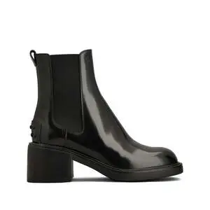 TOD'S Leather Chelsea Boot - Black