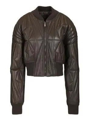 Moncler Geocamo Cropped Jacket - Brown