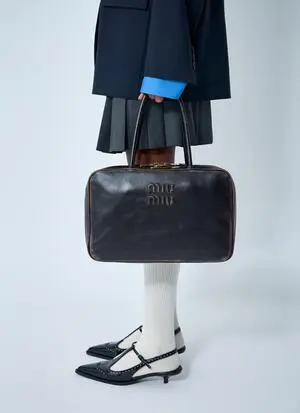 Miu Miu Beau Leather Handbag