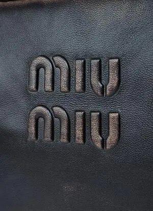 Miu Miu Beau Leather Handbag - Brown