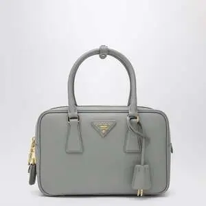 Prada Top-handle Bag In Nube Saffiano Leather - Gray