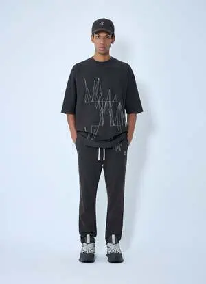 Moncler Rick Owens Elasticated Waist Drawstring Pants - Gray